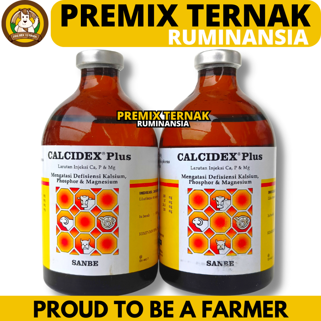 Jual CALCIDEX PLUS 100 ml - Obat Sapi Kambing Lumpuh Injeksi Ampuh ...