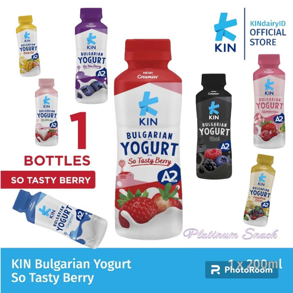 Jual KIN Bulgarian Yogurt A2 Cow | 1 @ 200 Ml | Shopee Indonesia