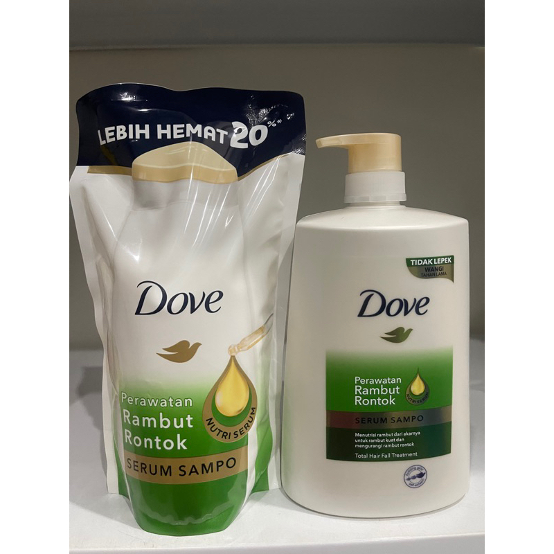 Jual Dove shampoo 900ml refill / botol perawatan rambut rontok | Shopee ...