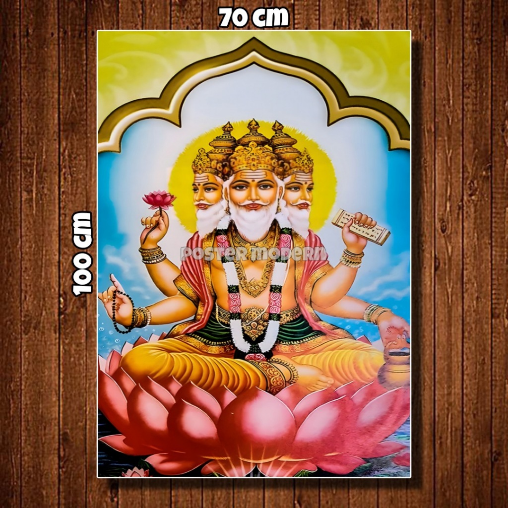 Jual HIASAN DINDING POSTER DEWA BRAHMA UKURAN JUMBO #08 / POSTER DEWA ...