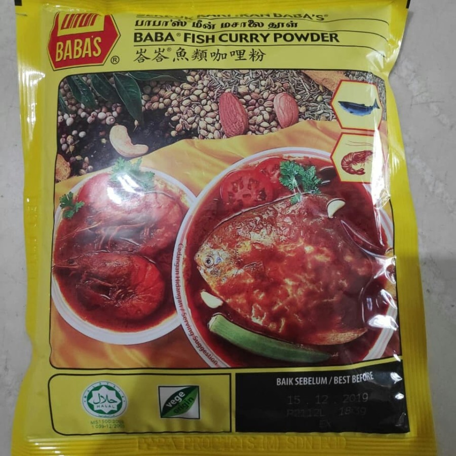 Jual Bumbu Kari ikan Babas Bubuk Baba fish Curry Powder 250 gram ...