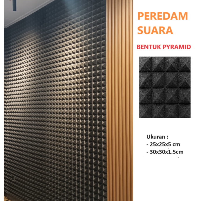 Jual Busa Peredam Kedap Suara Ruangan Dinding Model Pyramid Segitiga ...