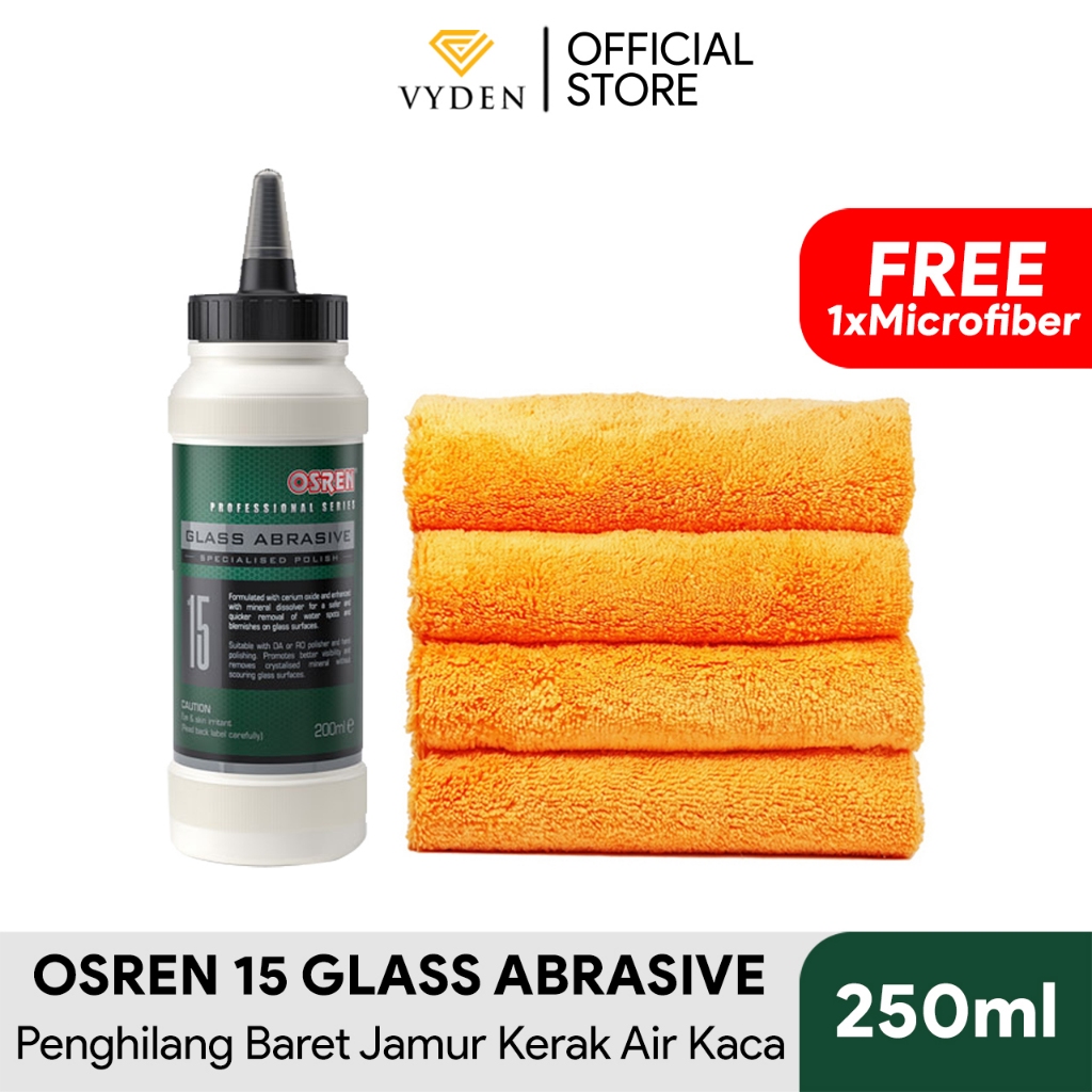 Jual OSREN Glass Abrasive 15 Polish Penghilang Baret Jamur Kerak Air ...