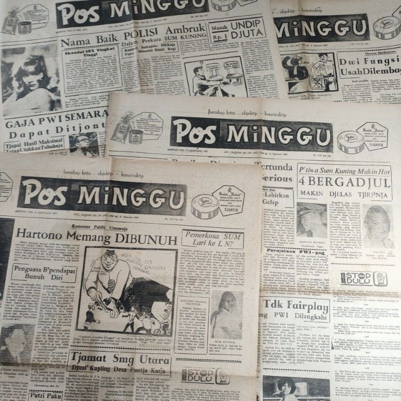 Jual Koran POS MINGGU headline pemerkosaan SUM KUNING oleh anak ...