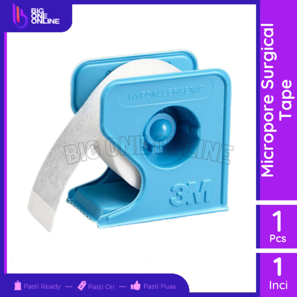 Jual 3M Micropore 2 inch 1 inch 0.5 inch, Plester Luka Medis 2 inci 1 ...