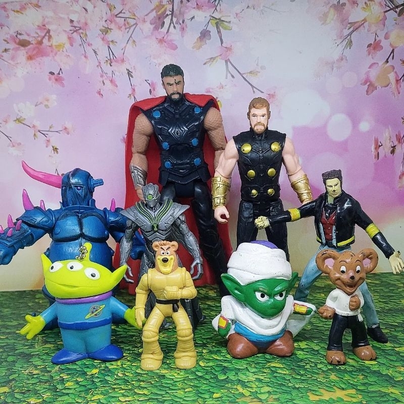 Jual Preloved Action Figure Thor Jubah Merah, Thor Marvel, COC, Ben 10 ...