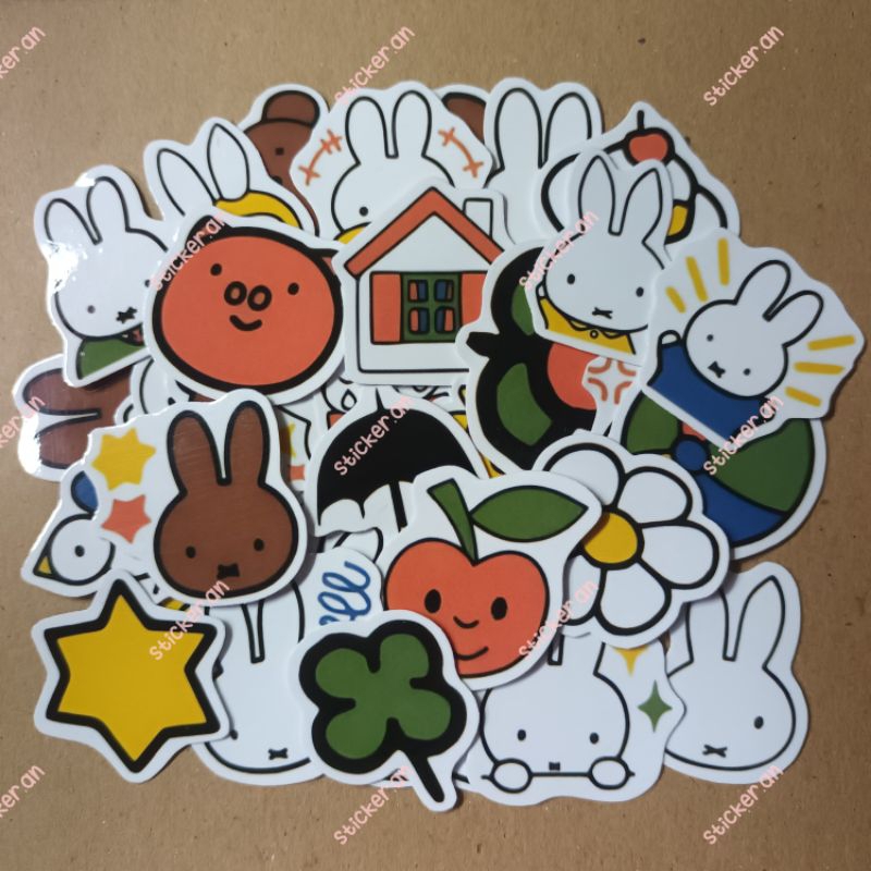 Jual Sticker Miffy 40 pcs for Planner/ Scrapbook/ BuJo/ Journal/ DIY ...