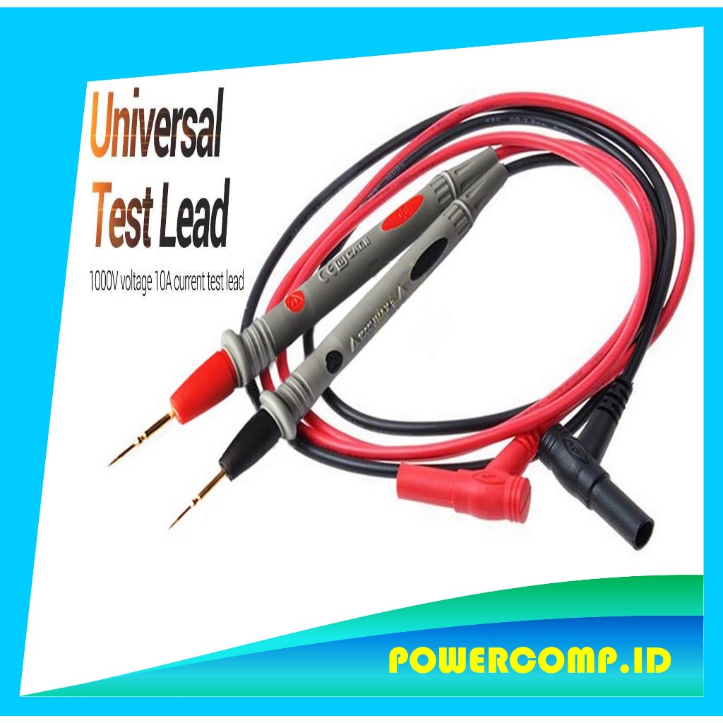 Jual Kabel Digital Multimeter 10A 1000V? Kabel Tester Jarum Lancip pin ...