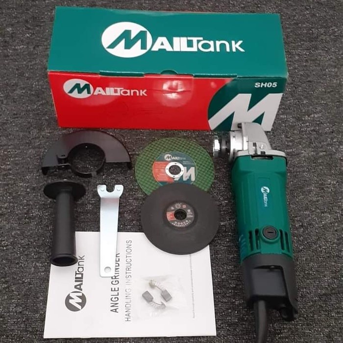 Jual MESIN GERINDA GRENDA TANGAN DISC GRINDER 4" MAILTANK SH05 Bonus Batu Grenda MAILTANK ASLI ...