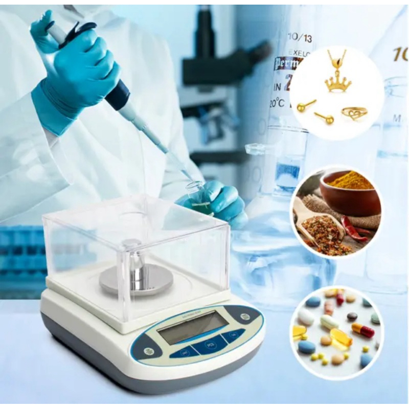 Jual Timbangan 0.001g Max 500g Digital Lab Scale 1mg 0.001 g 500 gram ...