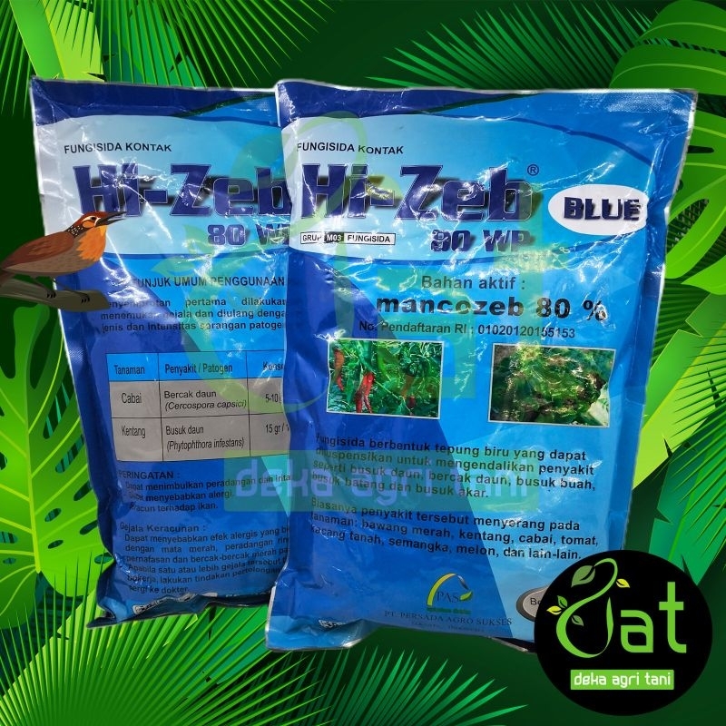 Jual FUNGISIDA KONTAK HI ZEB 80WP 1KG mankozeb BIRU obat busuk daun ...
