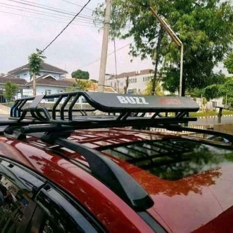 Jual Roof rack bagasi atas mobil model buzz rack jepit roof rail ...