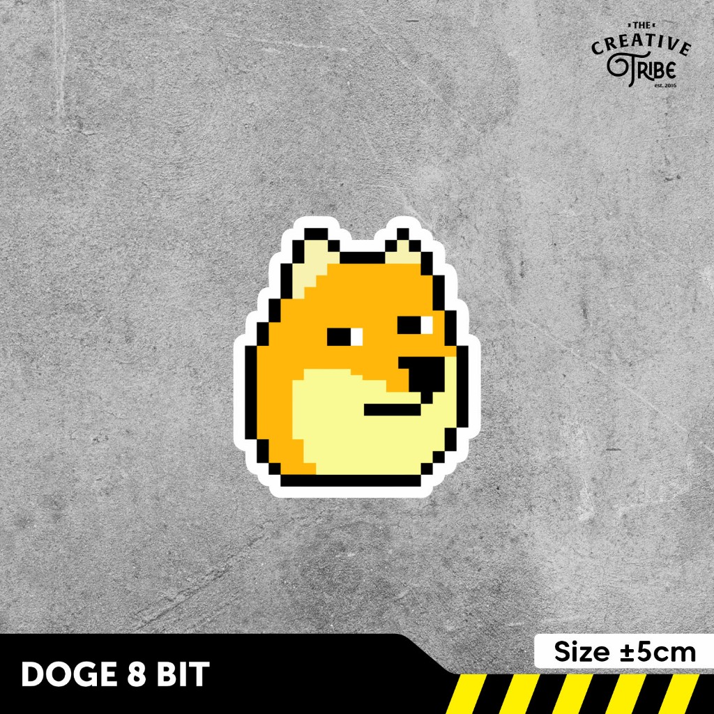 Jual Pixel 8 Bit - Sticker Vinyl Die Cut - Stiker Laptop Motor Mobil ...