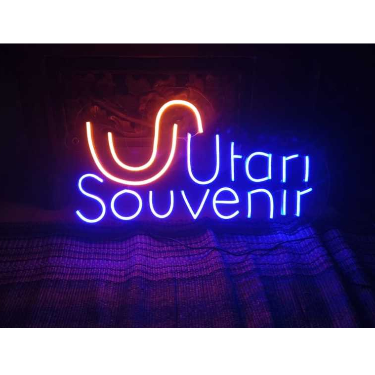 Jual Utari Souvenir Neon Flex Sign Akrilik Custom Lampu Logo Bisnis ...