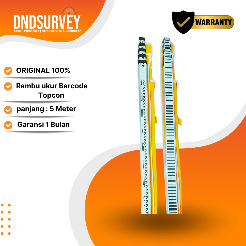Jual Rambu Bak Ukur Barcode Topcon 5 meter Original Digital Level ...