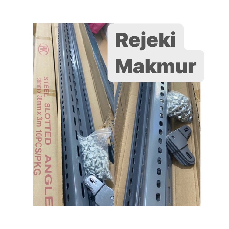 Jual Ready stock Besi Siku Rak Siku Siku Lubang besi siku rak barang ...