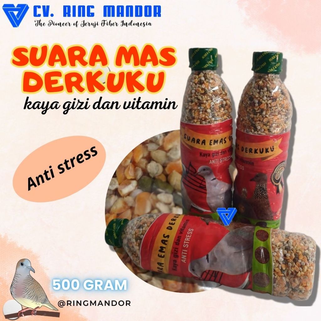 Jual pakan burung SUARA MAS makanan burung derkuku (botol) | Shopee ...