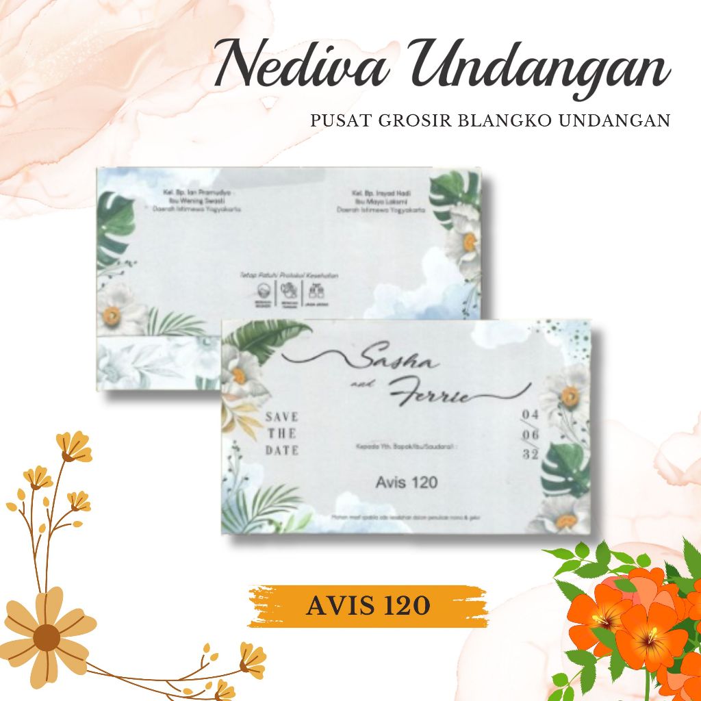 Jual BLANGKO UNDANGAN AVIS 120 HARGA MURAH FREE LABEL | Shopee Indonesia