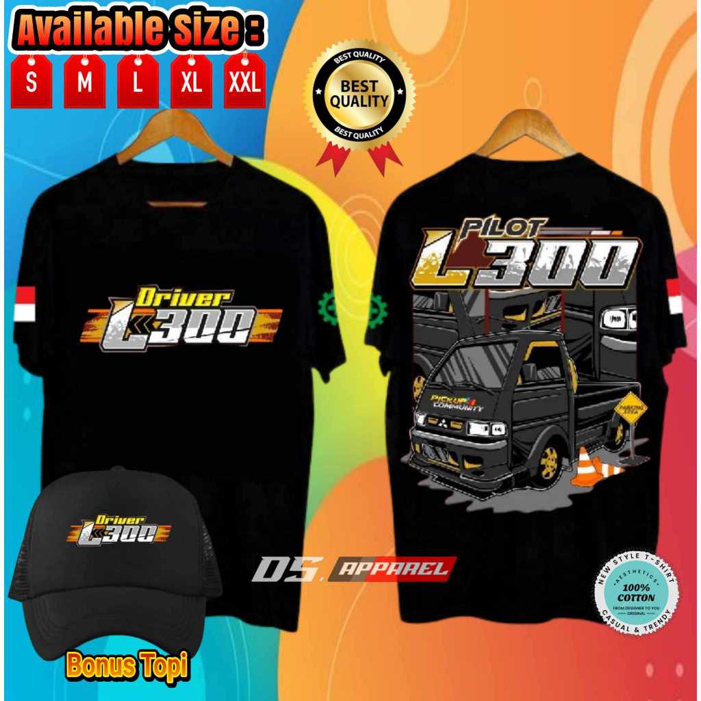 Jual KAOS DRIVER PICKUP L300 PILOT L300 DESAIN KEREN ~ KERAH ROUND NECK ...