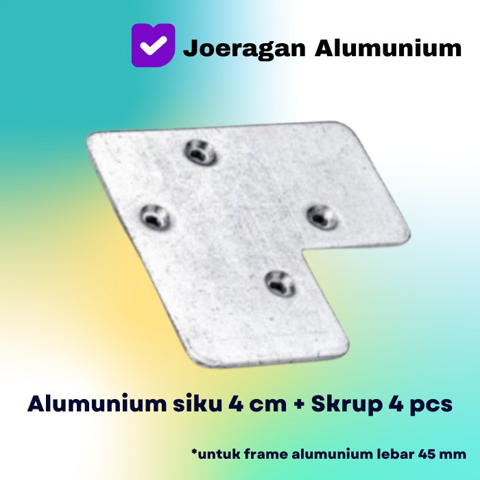 Jual Siku Connector Frame Alumunium + 4 pcs Sekrup AH-45 | Shopee Indonesia