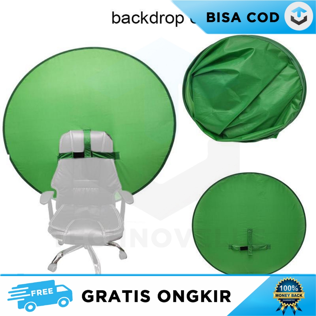 Jual GREEN SCREEN PORTABLE BACKGROUND KURSI GAMING BACKDROP LIPAT ...