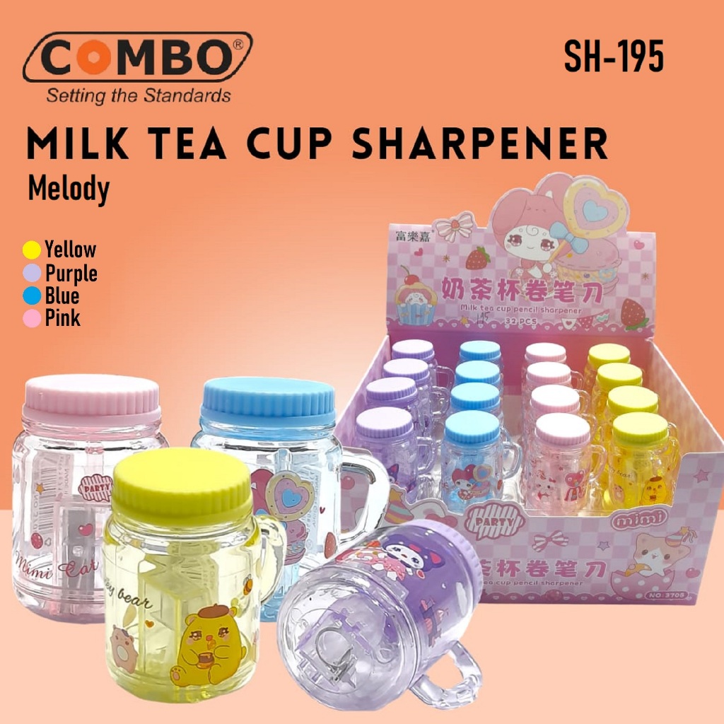 Jual Milk Tea Cup Pencil Sharpener / Serutan Lucu Cup Drink / Rautan ...