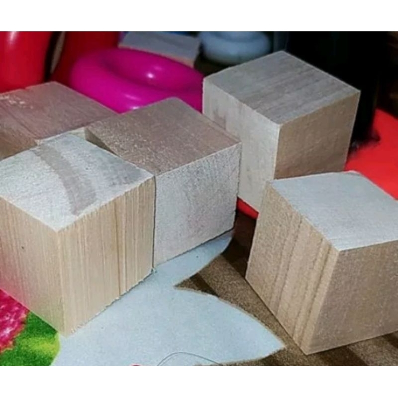 Jual Balok Kubus Edukasi Potongan Kayu Uk 4x4 cm | Shopee Indonesia