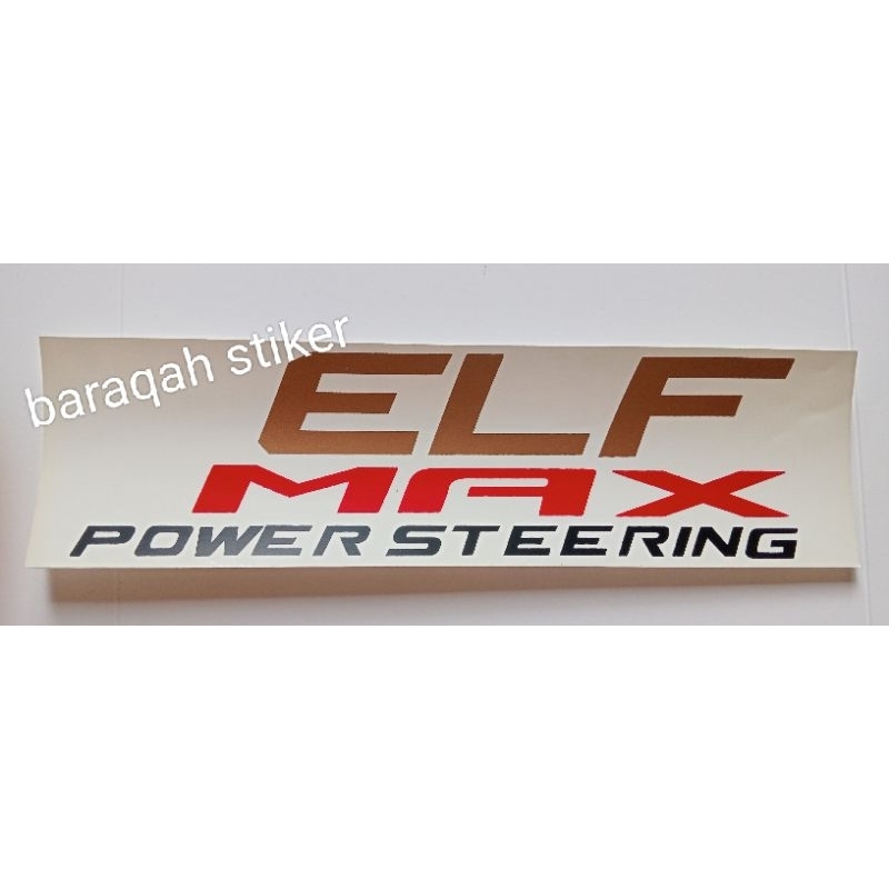 Jual stiker Elf MAX POWER STEERING | Shopee Indonesia