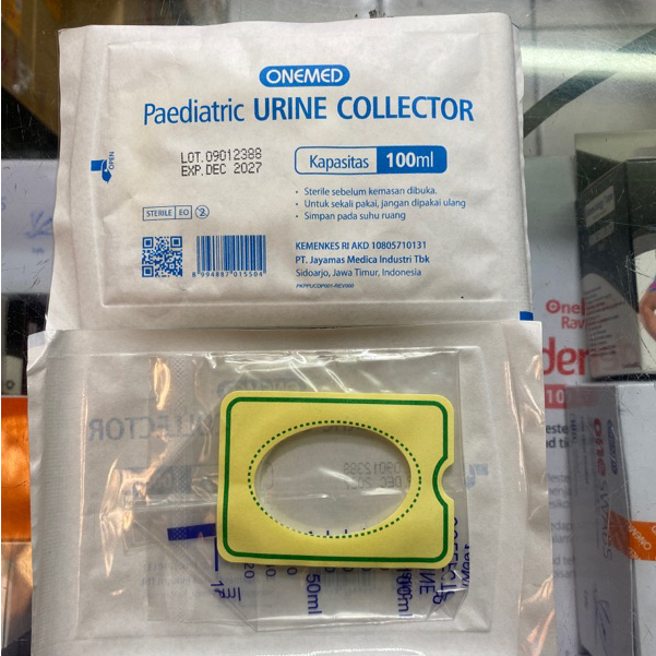 Jual urine collector paediatric / urine colector pediatric 100ml onemed ...