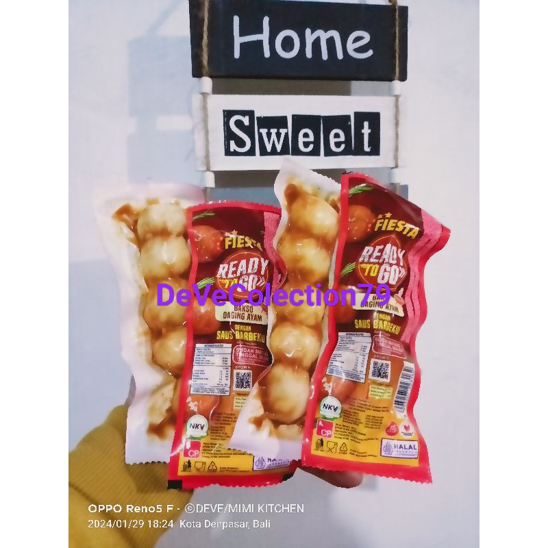 Jual Fiesta Ready to Go Bakso Ayam BBQ 60gr MINIMAL ORDER 3PCS | Shopee ...