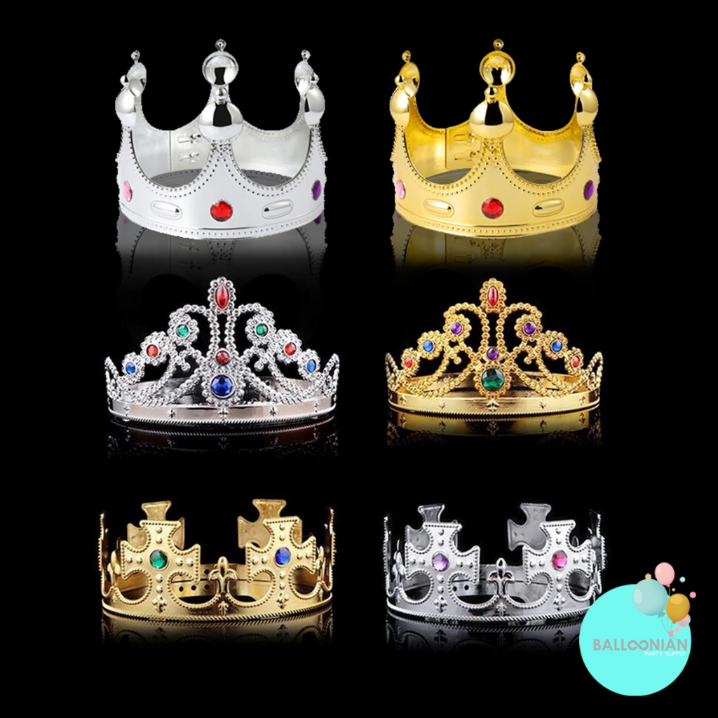 Jual CROWN KING/CROWN QUEEN/MAHKOTA RAJA/MAHKOTA RATU/AKSESORIS PESTA ...