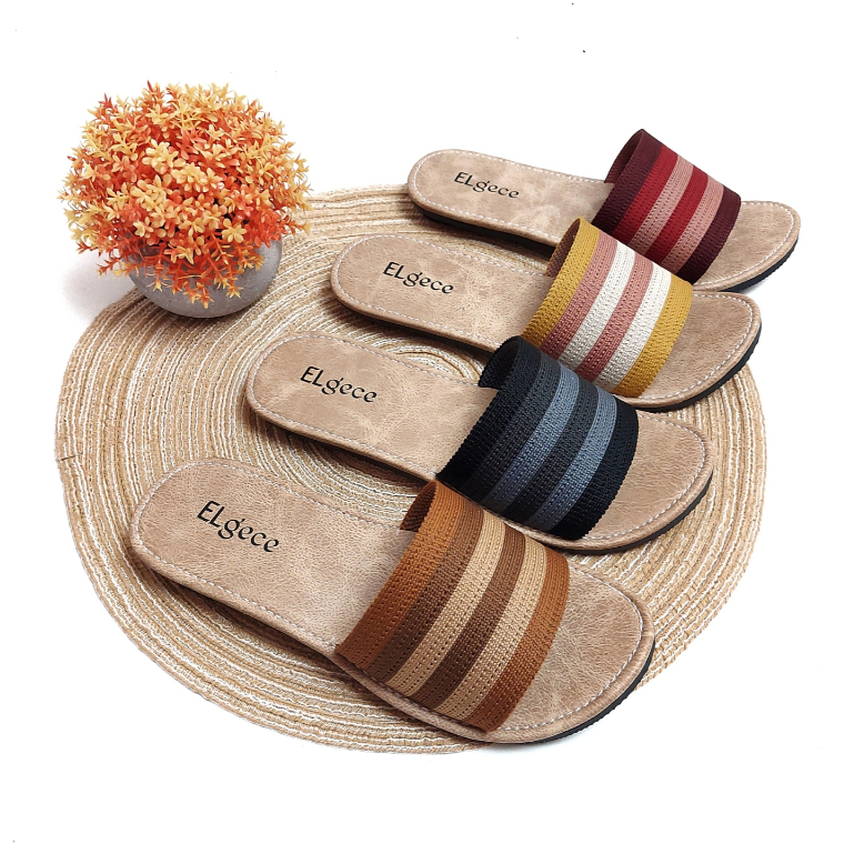 Jual Sandal Rajut Wanita Sol Karet Sendal Turki Wanita Teplek - Rajut ...