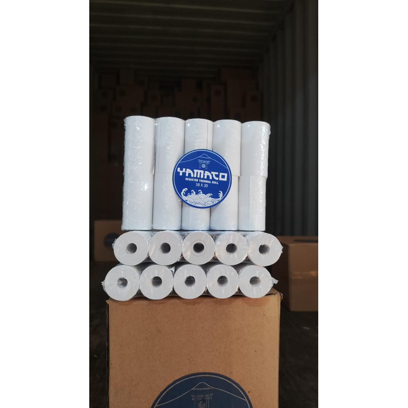 Jual Thermal paper roll 57 x 30 / 57x30 yamato coreless tanpa bungkus ...