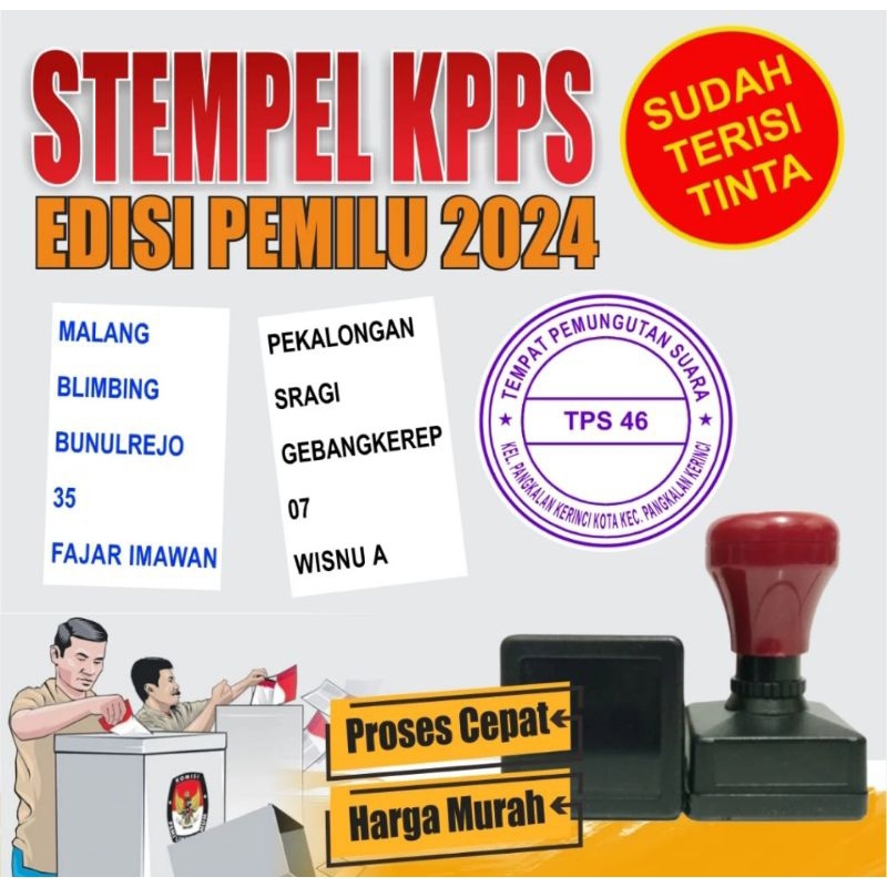 Jual Stempel kpps, stempel tps, stempel 2024 | Shopee Indonesia
