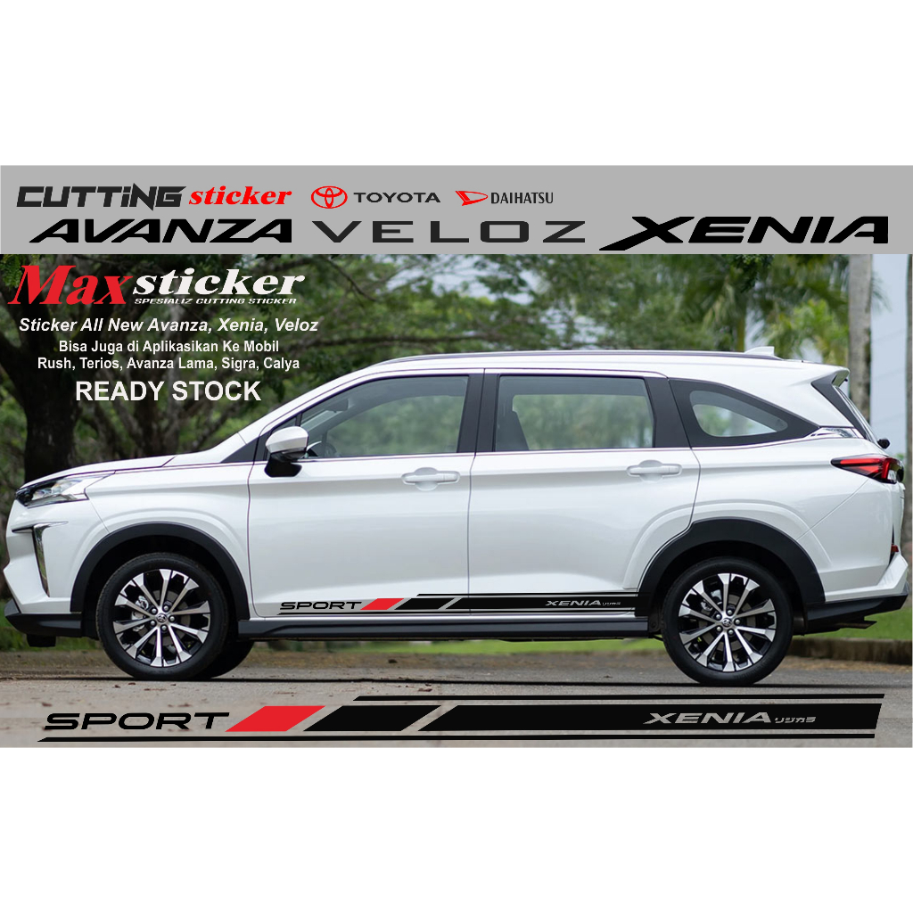 Jual STICKER SAMPING TOYOTA AVANZA DAIHATSU XENIA TOYOTA VELOZ 2022 ...