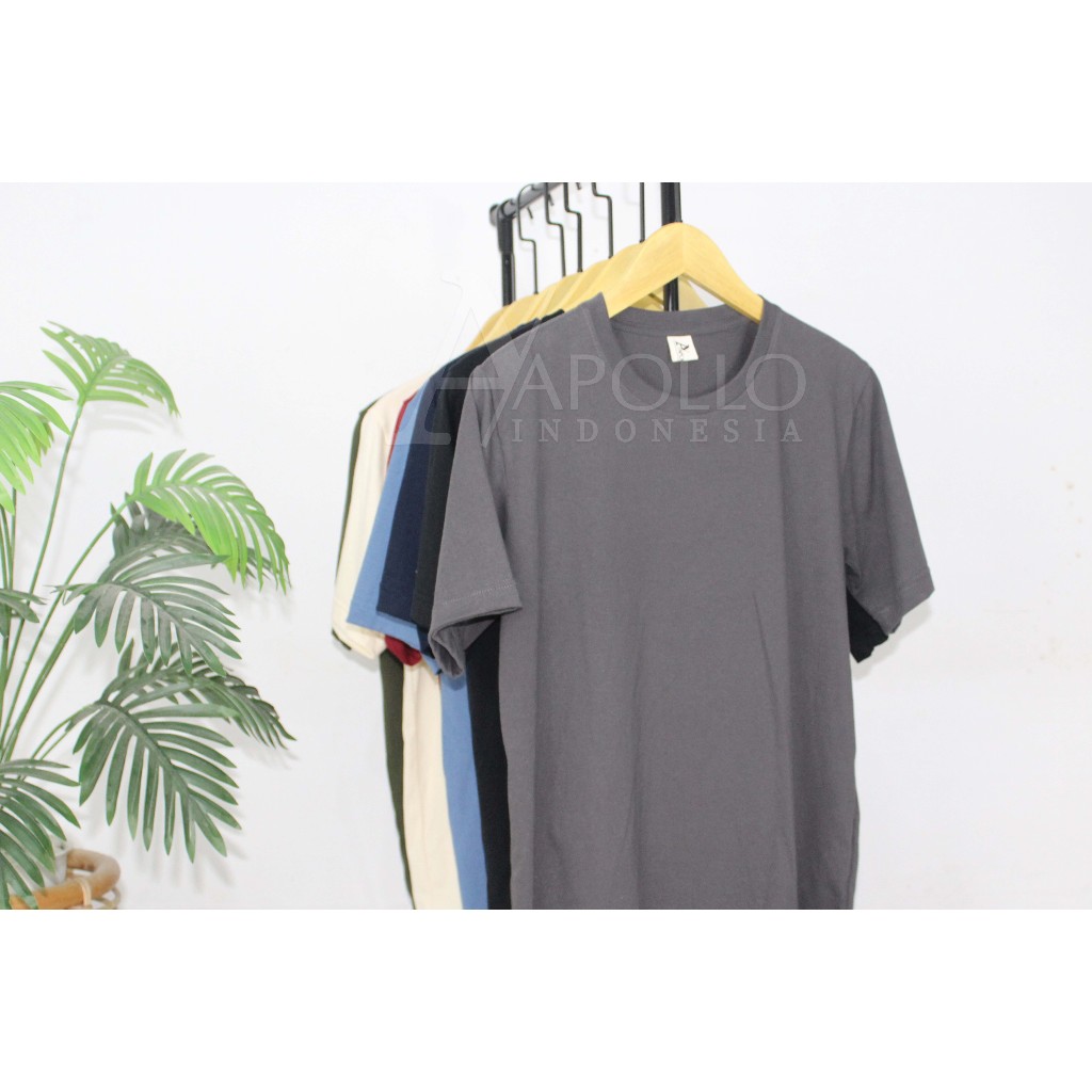 Jual APOLLO Kaos Polos Basic Pria dan Wanita Lengan Pendek Cotton ...