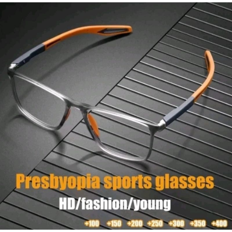 Jual Kacamata Plus / Kaca mata Baca Super Fokus Frame Sport TR90 Elastis Untuk Pria dan Wanita ...