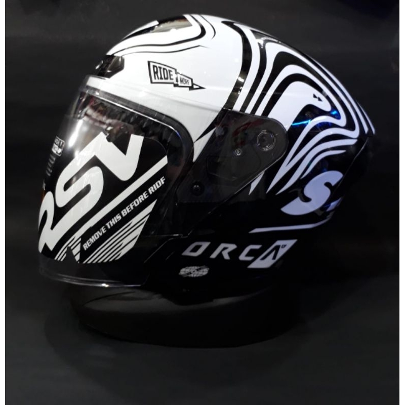 Jual HELM RSV NEW WINDTAIL MOTIF VORTEX | HELM RSV HALF FACE | Shopee ...