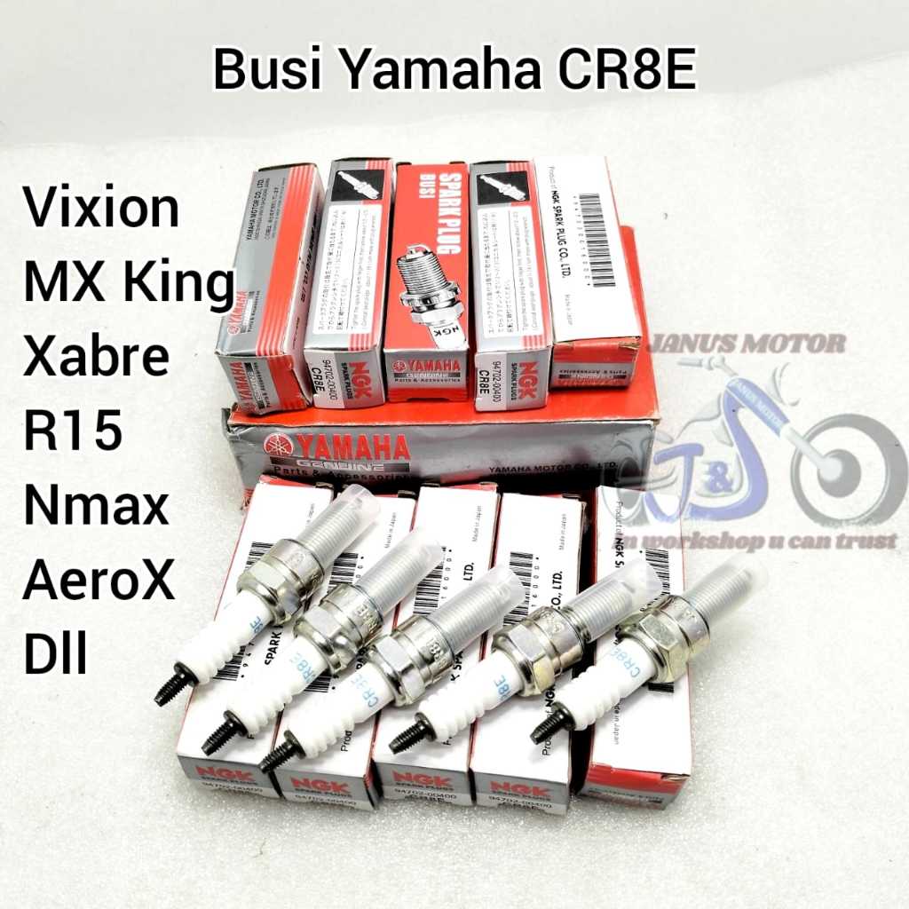 Jual Busi NGK satria fu CR8E CB150R CBR PCX 150 VIXION MX KING FREEGO LEXI AEROX NMAX SONIX GSX ...