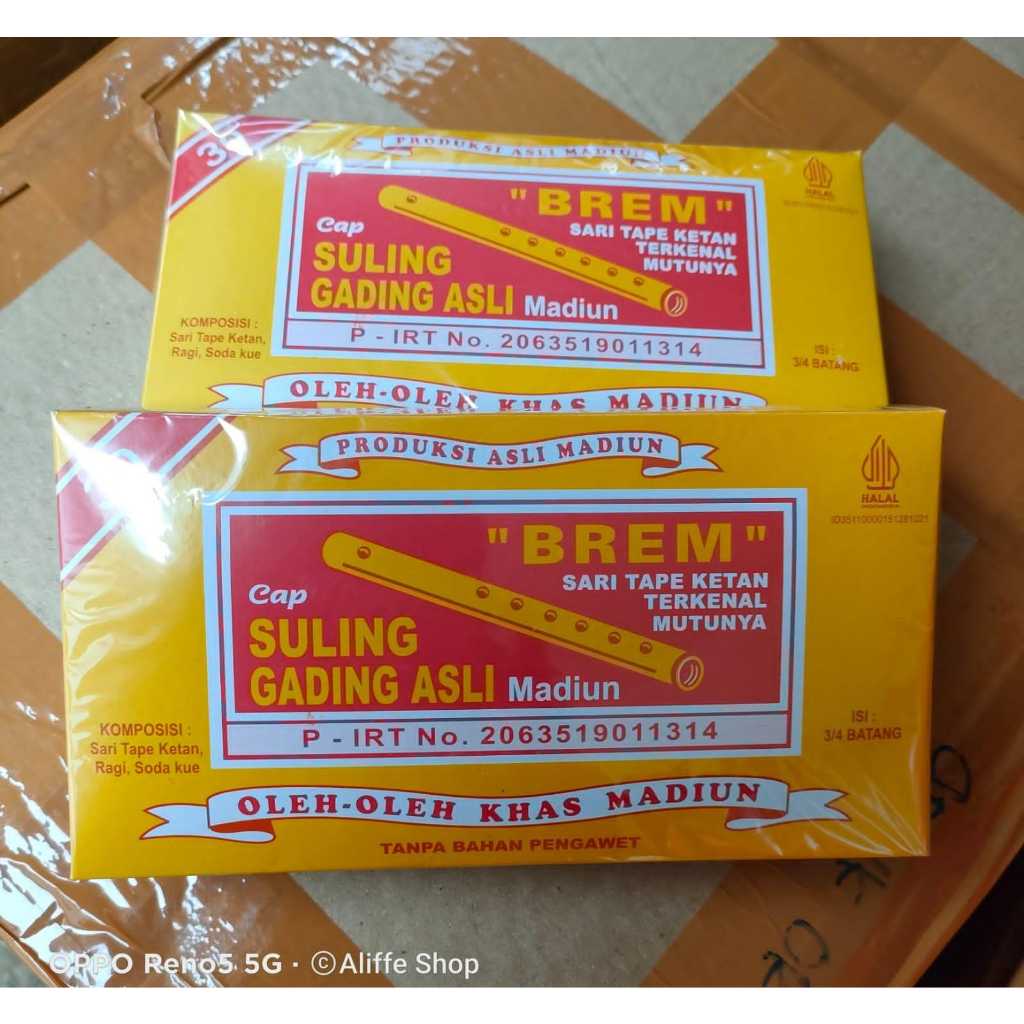 Jual Brem Cap Suling Gading Asli Madiun | Shopee Indonesia