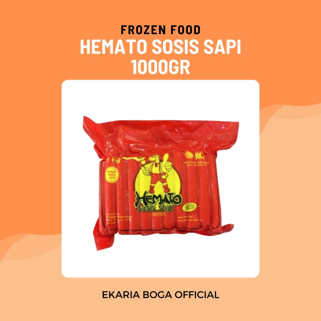 Jual FROZEN FOOD | SOSIS FROZEN | BEEF SAUSAGE | HEMATO SOSIS SAPI 1000 ...