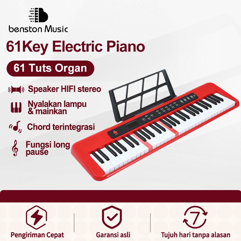 Jual Keyboard elektrik portabel profesional 61 tuts keyboard elektrik ...
