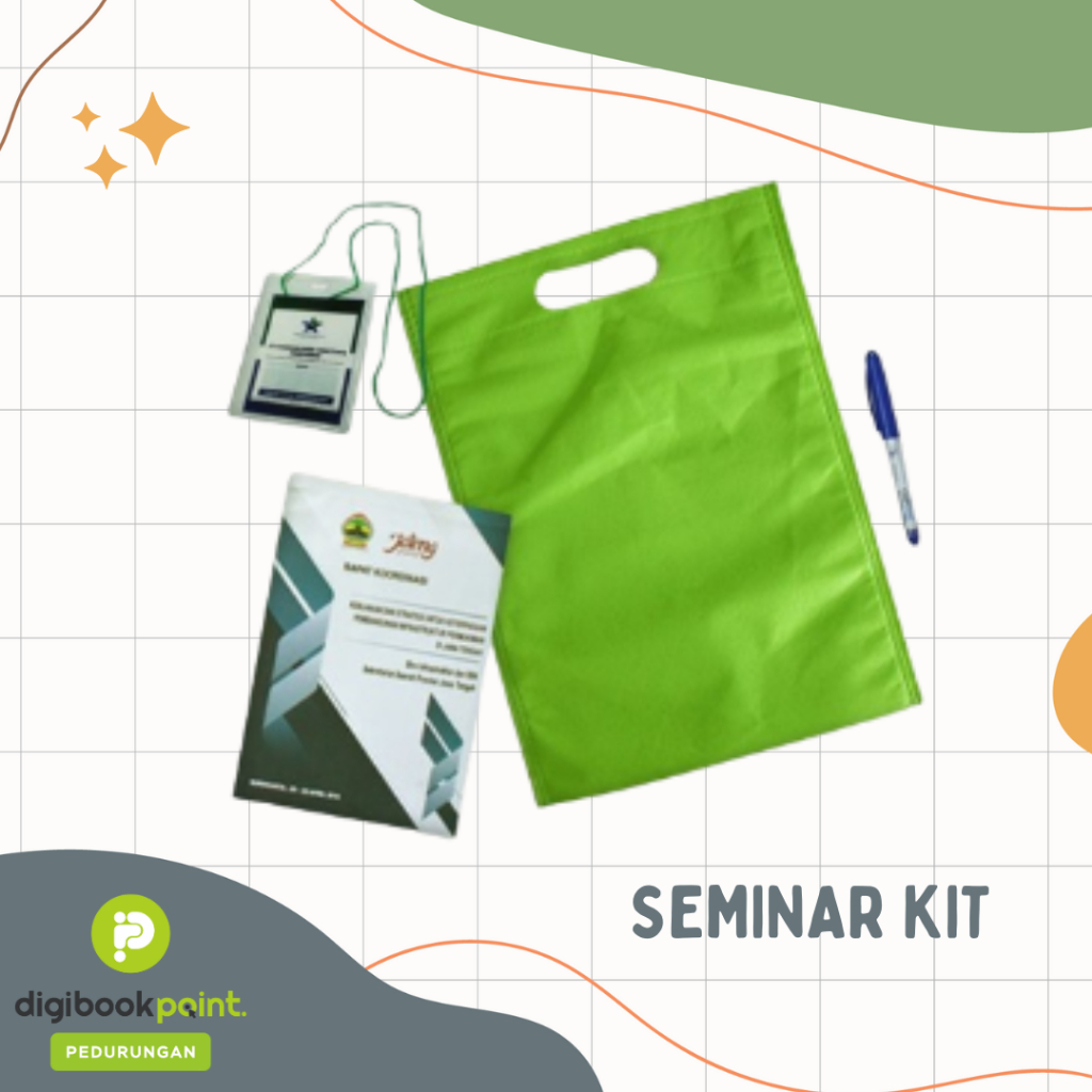 Jual Seminar Kit Custom Paket isi 4 Tas, Notebook, Pulpen dan ID Card ...
