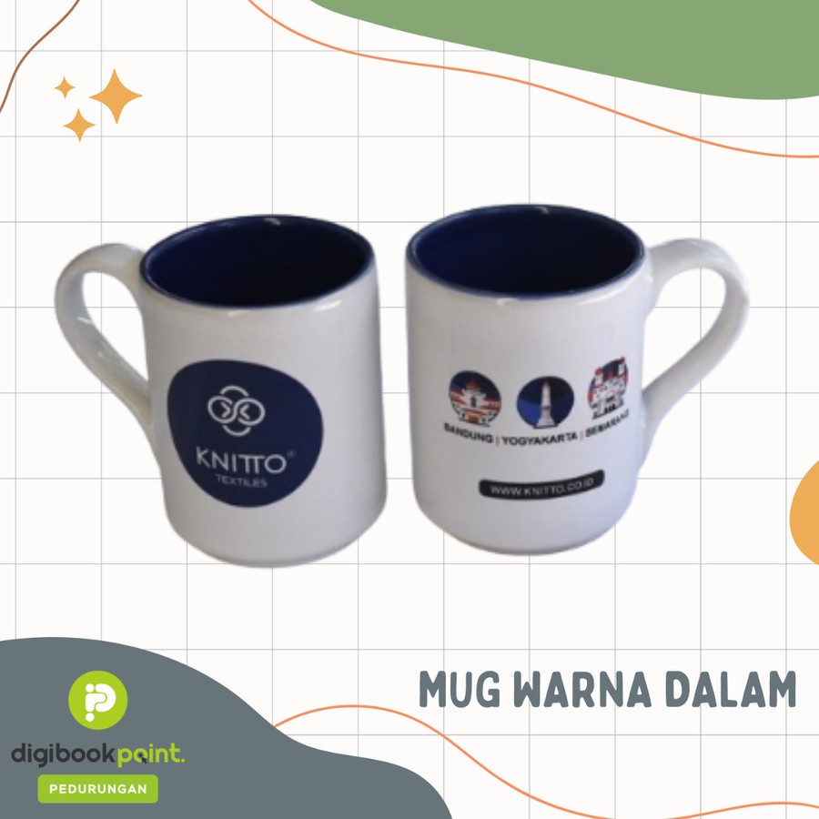 Jual Cetak Mug Warna Dalam Full Colour Satuan - Tanpa Dus | Shopee ...