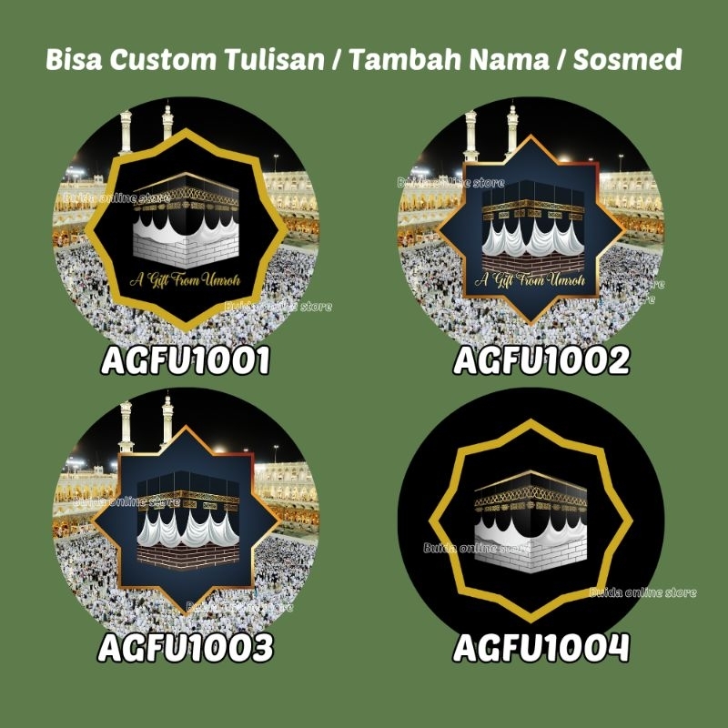 Jual Label Sticker stiker label A Gift From Umroh Hangtag dekorasi ...