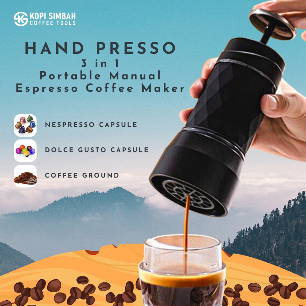 Jual Hand Presso Portable Mini Espresso Coffee Maker 3In1 Alat Seduh ...