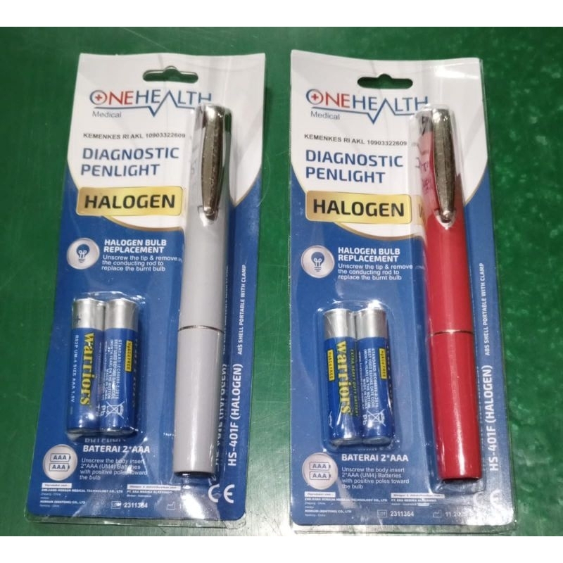Jual Penlight plus Baterai Onehealth Halogen | Shopee Indonesia