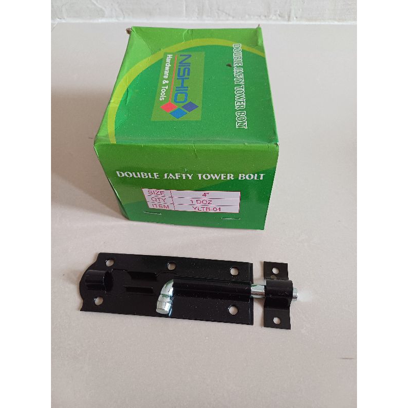 Jual 1 lusin grendel bulat tebal 4 inchi 1box 12pcs selot pintu double ...