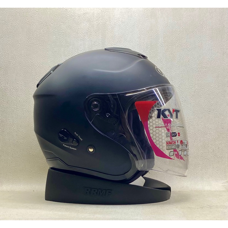 Jual KYT Kyoto R Solid I Helm Half Face Single Visor | Shopee Indonesia