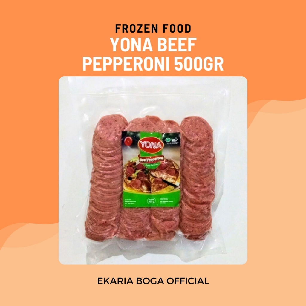 Jual FROZEN FOOD | TOPPING PIZZA | YONA BEEF PEPPERONI 500GR | Shopee ...